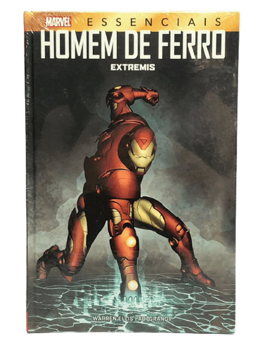 Hq Essenciais Homem de Ferro Extremis Marvel Capa Dura | Livro Hq Usado ...
