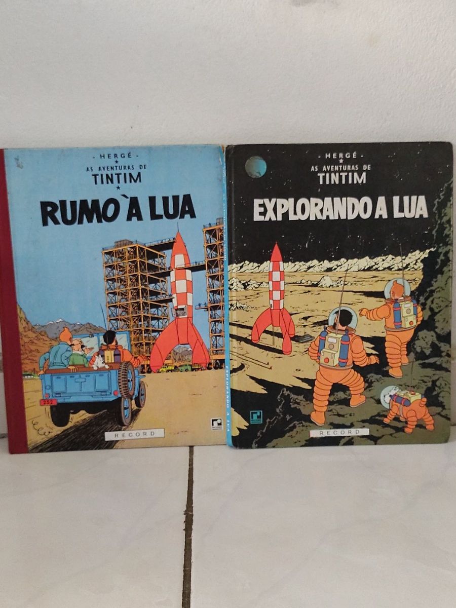 Hq's Tintim Parte 1 e 2 - Rumo À Lua e Explorando a Lua | Livro Editora Record Usado 79678226 ...