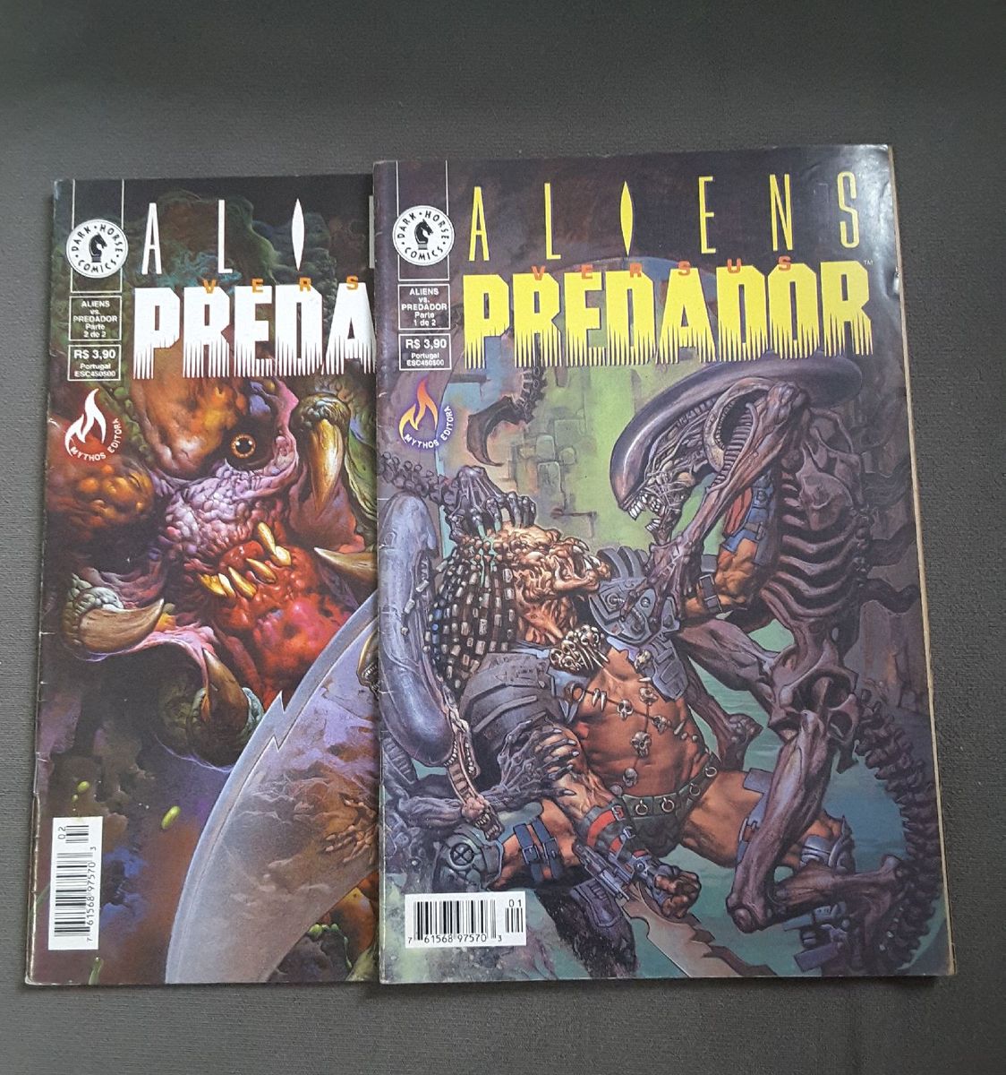 Hqs "aliens X Predador" Edições 1 e 2 | Livro Mythos Editora Usado ...