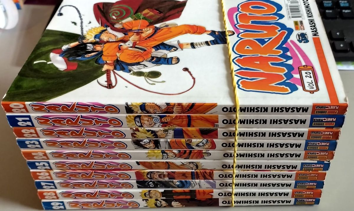 Hqs Naruto com 10 Volumes | Livro Panini Comics Usado 85154392 | enjoei