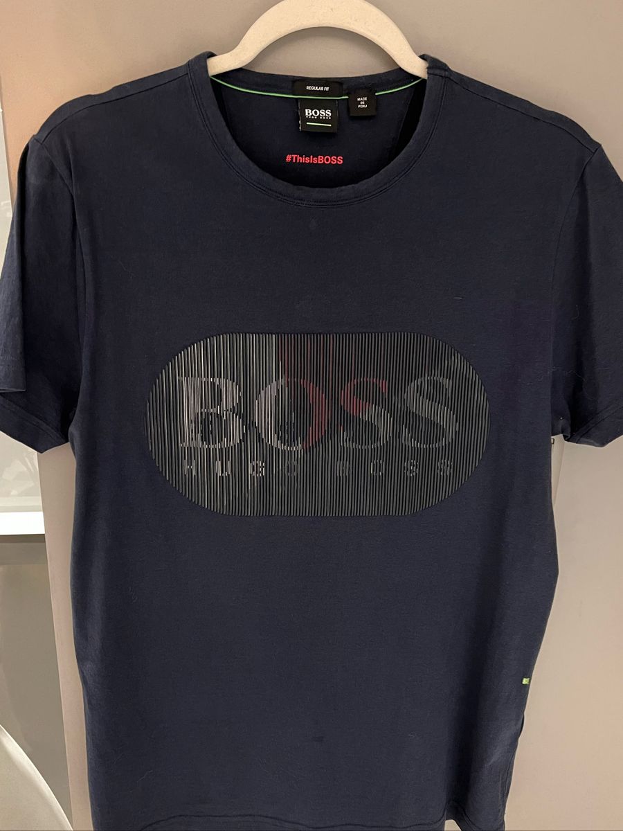 Hugo Boss Azul | Camiseta Masculina Hugo Boss Usado 67710050 | enjoei