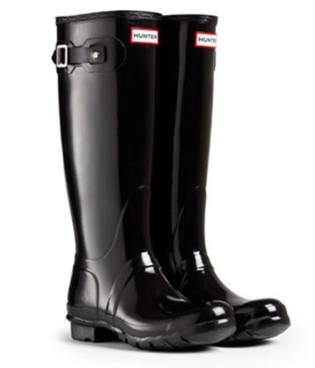 Hunter Original - Bota Galocha Alta de Brilho para Dias de Chuva (tall ...