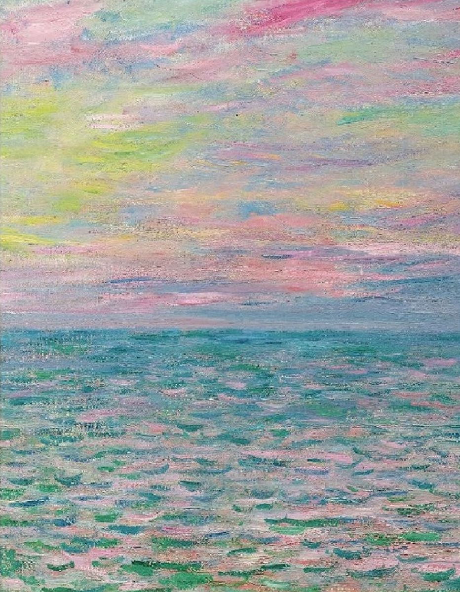 Ímã Reprodução Vintage "pôr-do-sol em Pourville (1882)" | Item de ...