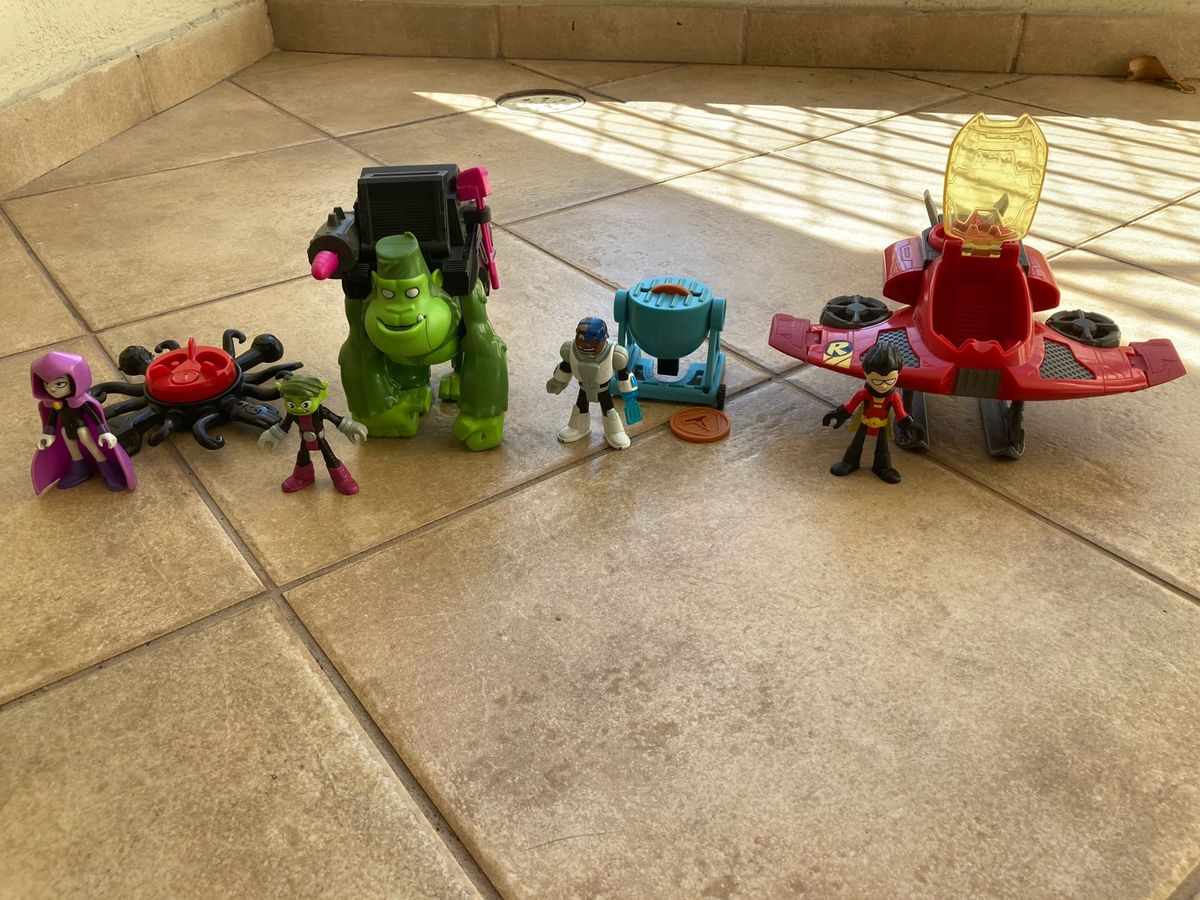 Imaginext Teen Titans Go Personagens e Veículos | Brinquedo Fisher ...