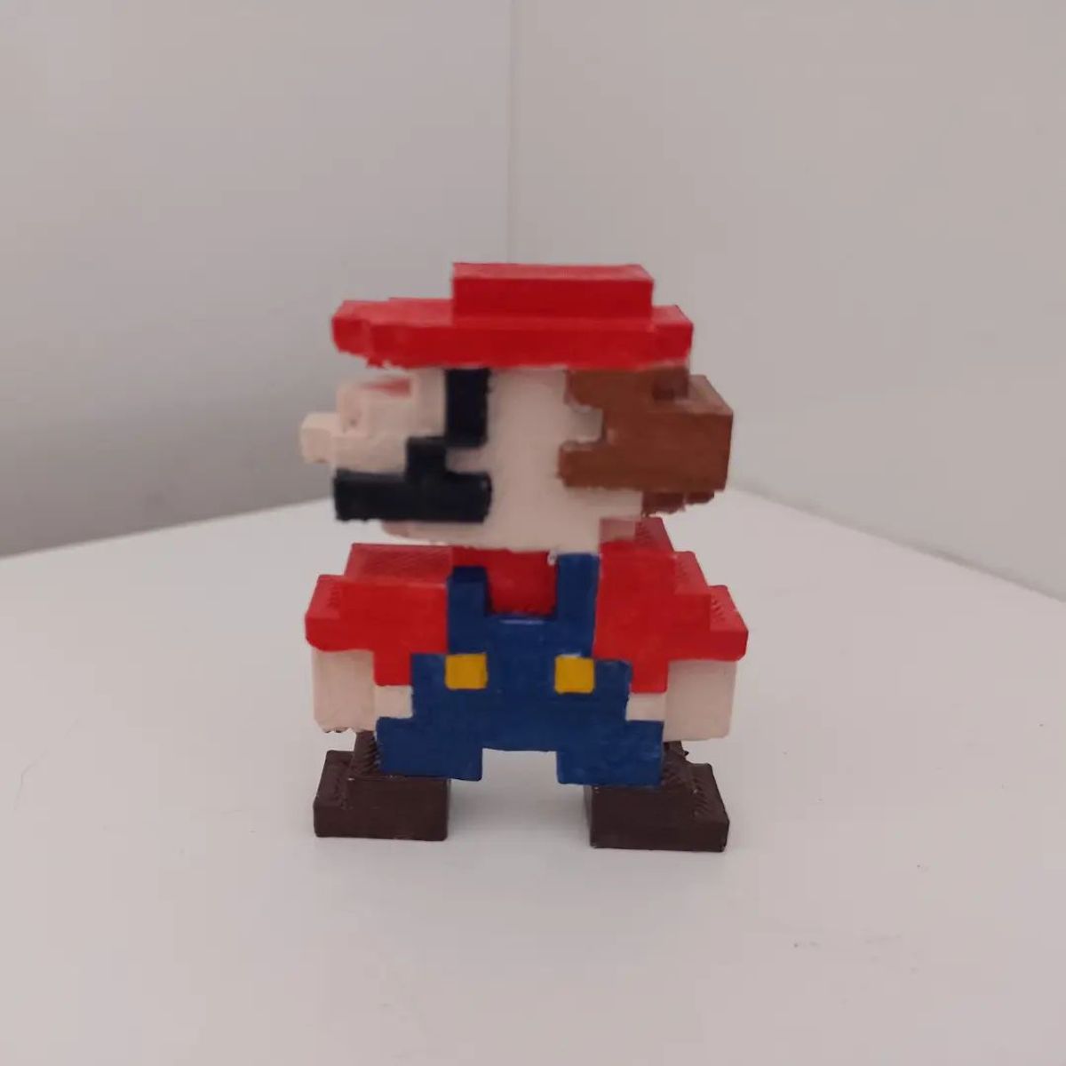 Impressão 3d Mario Pixel. Pintado a Mão Novo. Vai Na Caixa Pra Presente ...