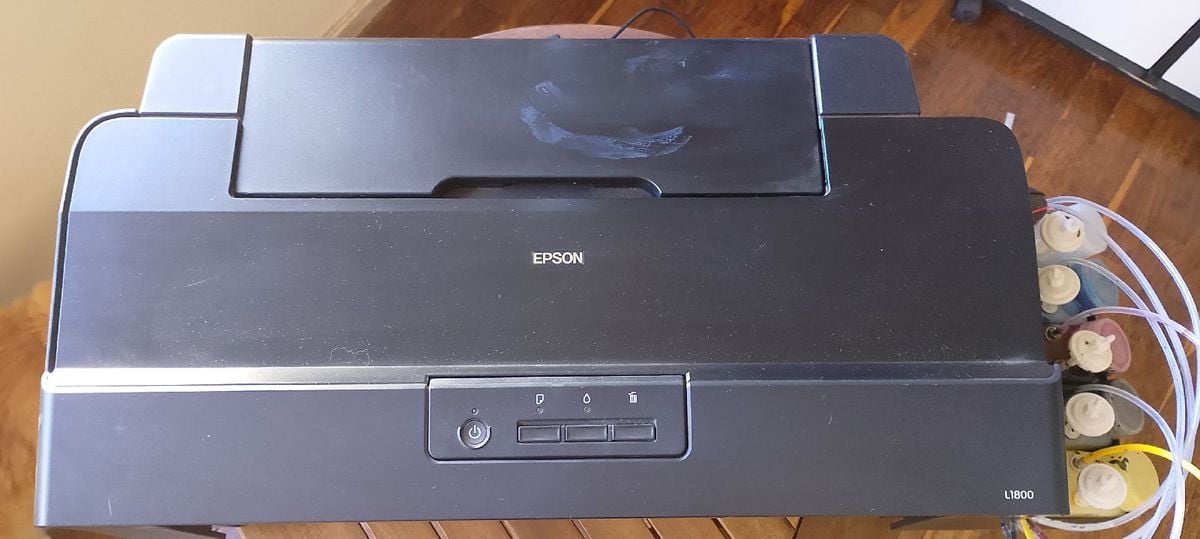 Impressora Dtf Adaptada Epson L1800 | Item Info & Eletro Epson Usado ...