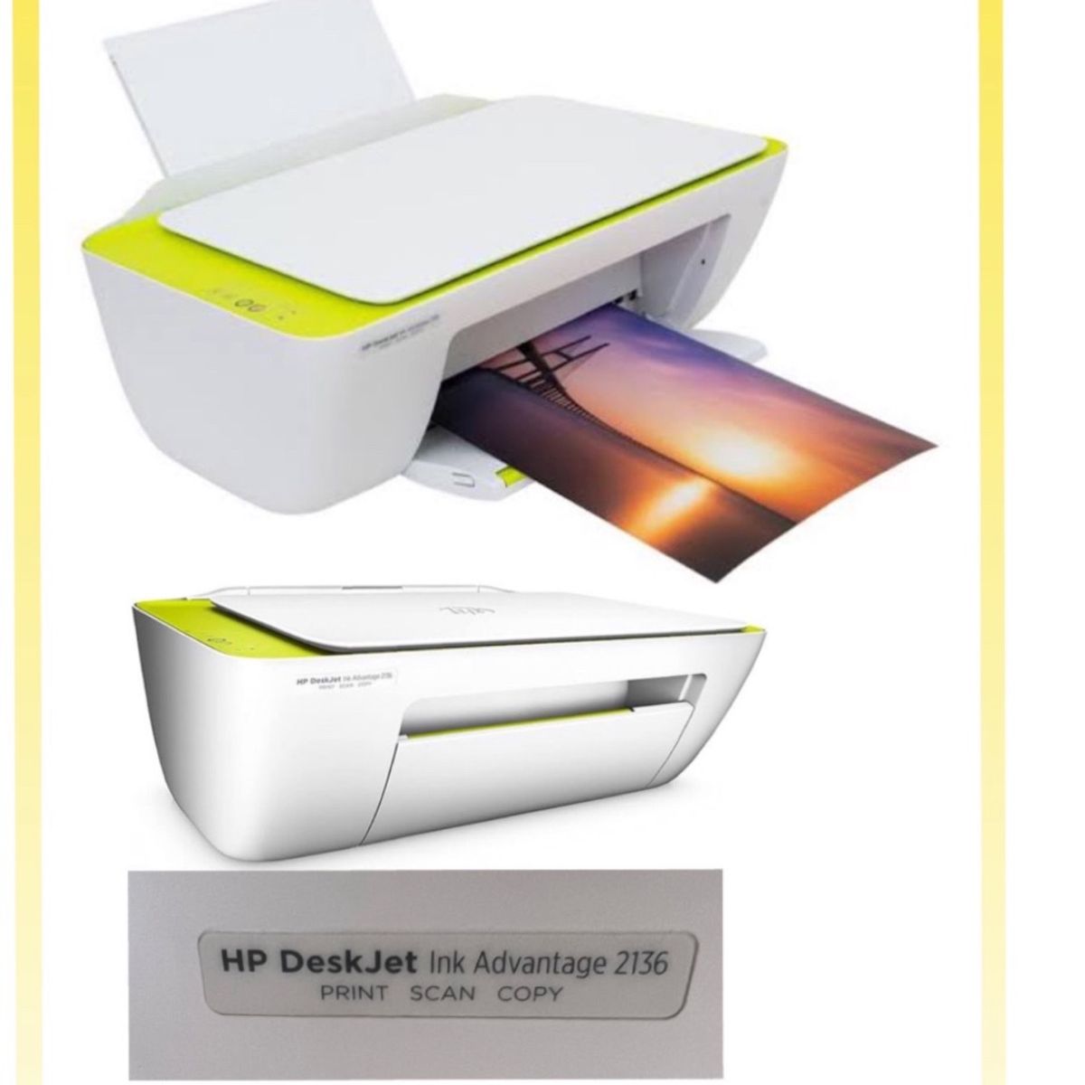 Impressora Hp Deskjet Ink Advantage 2136 Print Scan Copy | Computador ...