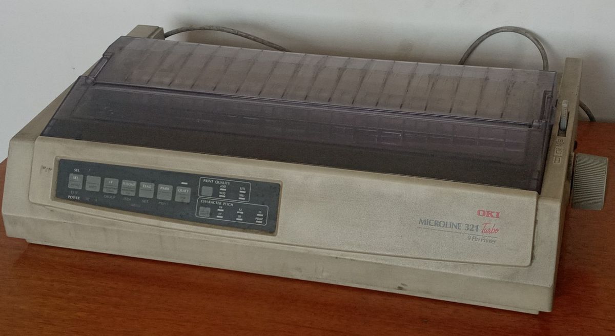 Impressora Matricial Oki Microline 321 Turbo 136 Colunas 9 Pin Printer ...