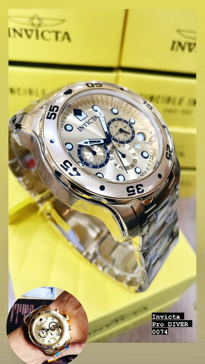 Invicta Pro Diver Original Na Caixa, após a Compra Mandar O Modelo No ...