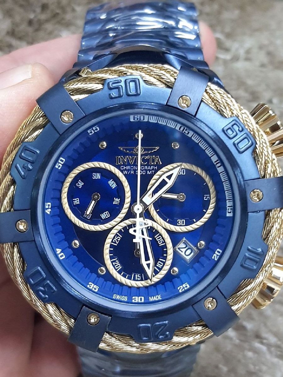 Invicta Thunderbolt Azul/dourado | Relógio Masculino Invicta ...