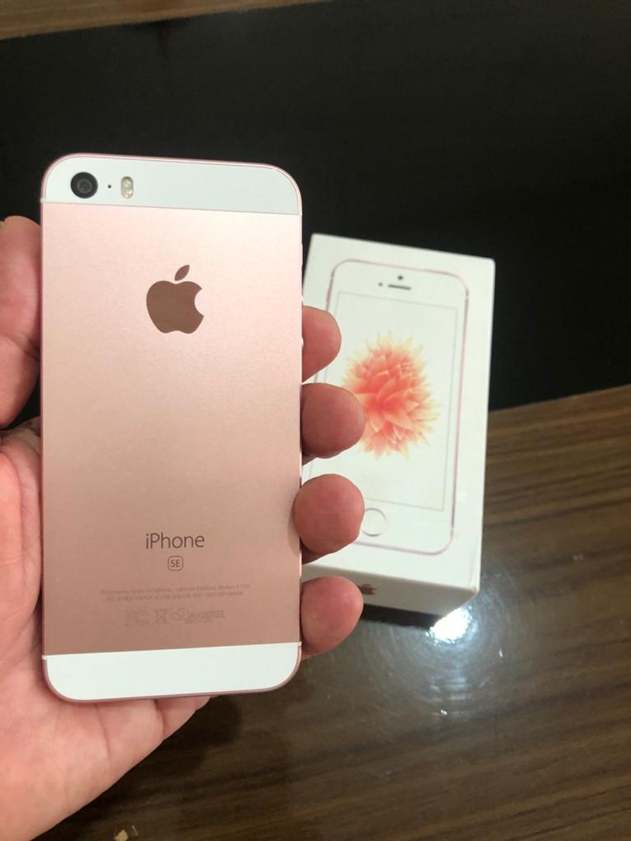 Iphone Se 128 Gb Ouro Rosa Lindo, sem Riscos, Perfeito Caixa | Iphone ...