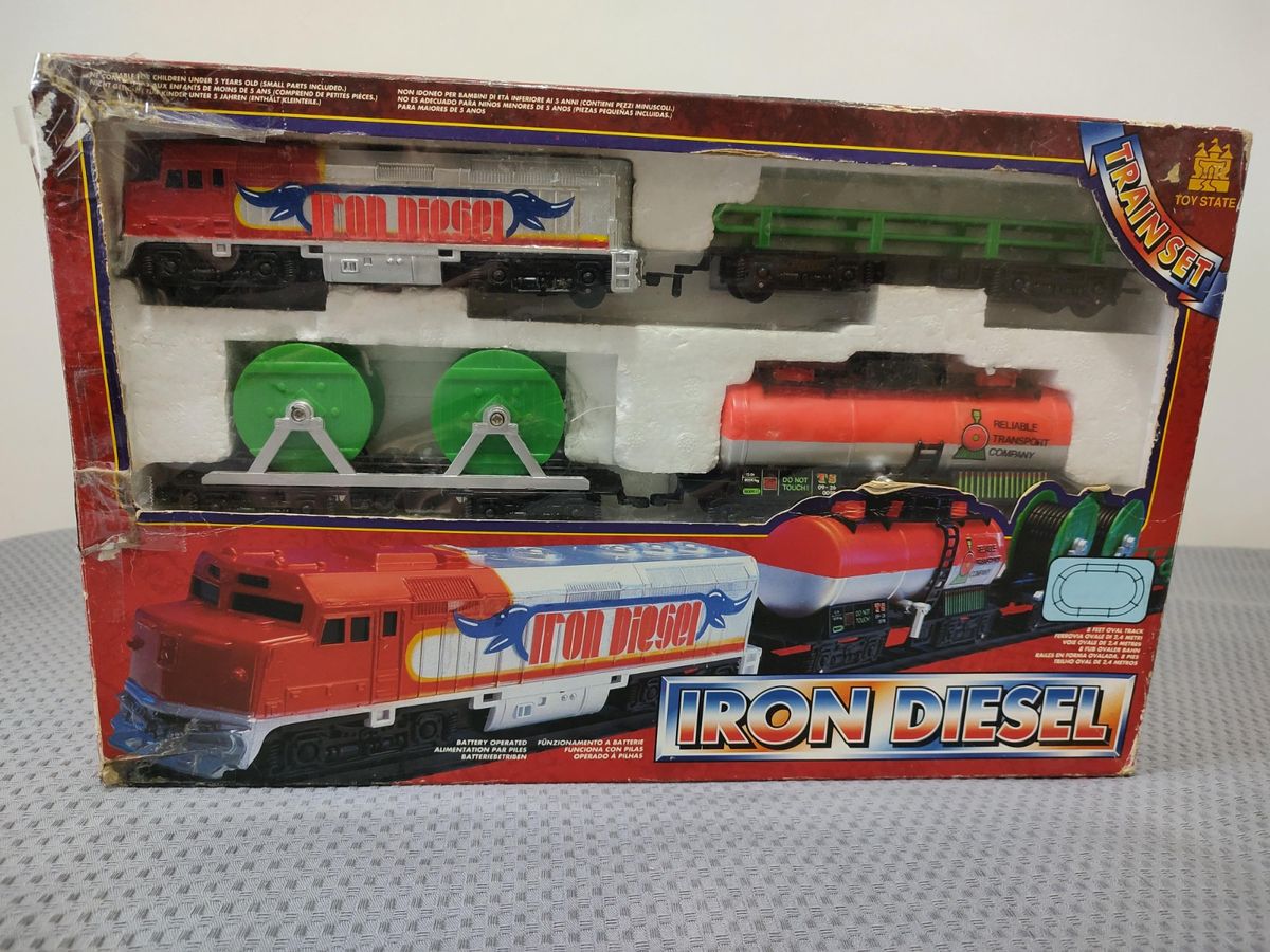 Iron Diesel Train Set - Brinquedo Dos Anos 90 | Produto Vintage e Retro ...