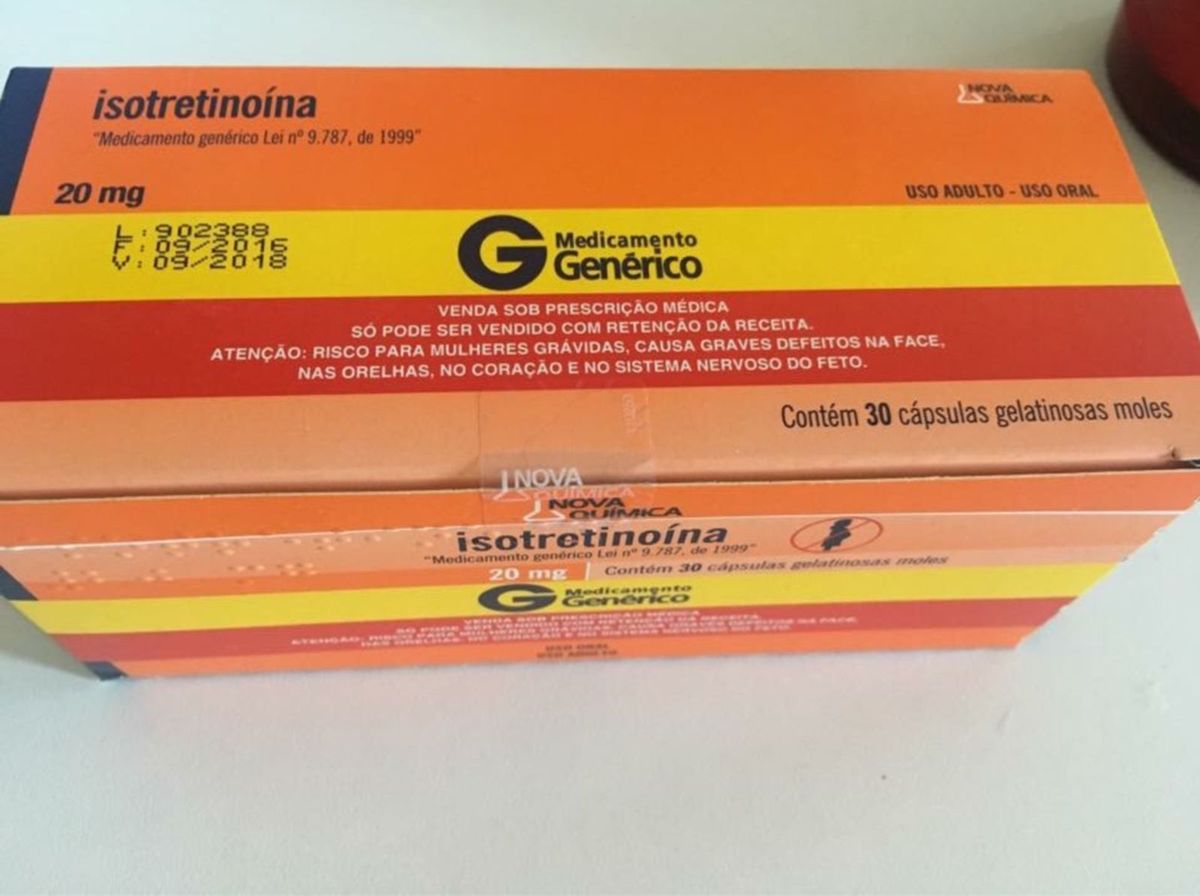 Isotretinoina ( Roacutan) | Cacareco Nova Química Nunca Usado 21901057 ...