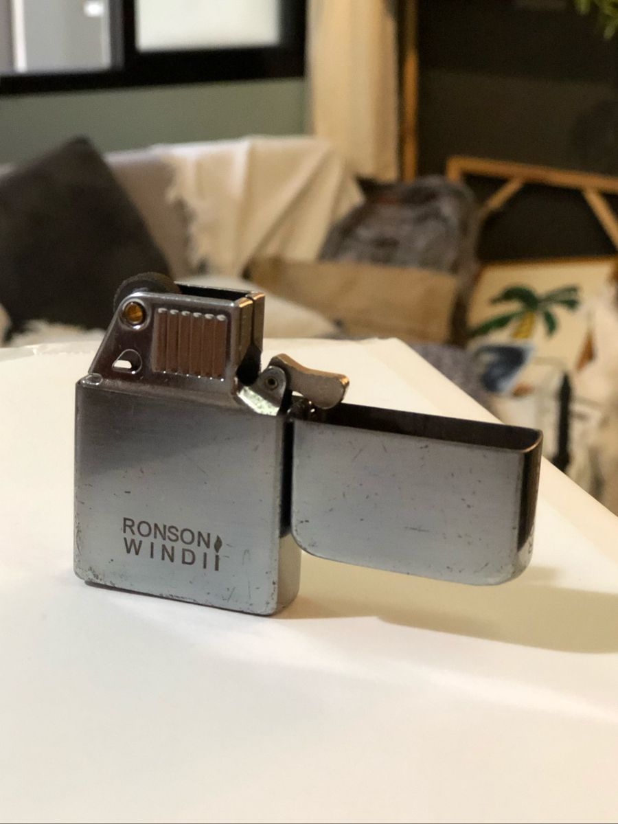 Isqueiro Vintage Fluido Ronson Wind 2 | Produto Vintage e Retro Ronson ...