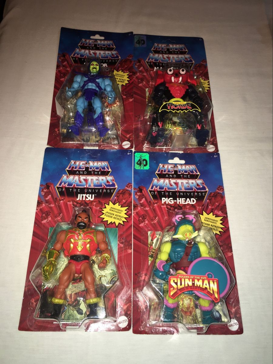 J Motu Origins Skeletor Mantenna Jitsu Pig-head Mattel He-man ...