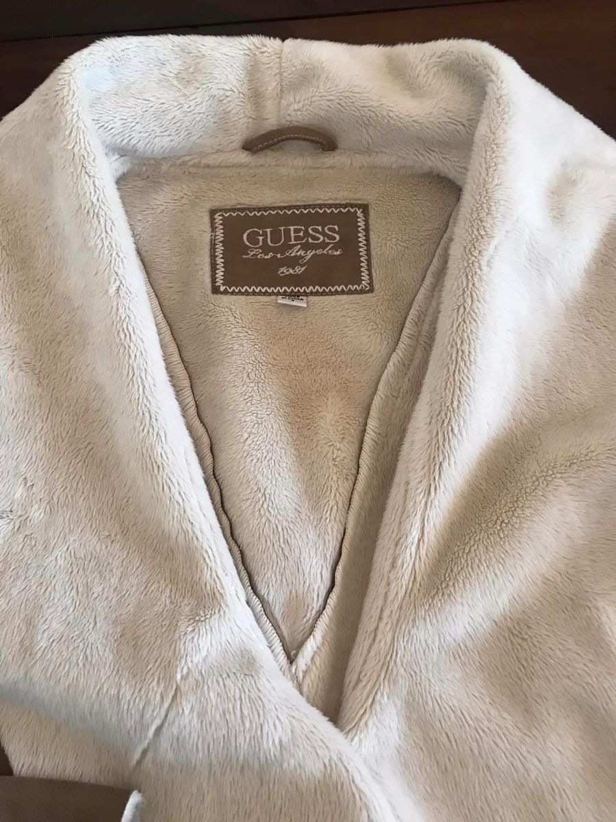 Jaqueta Camurça Caramelo | Casaco Feminino Guess Usado 84740175 | enjoei