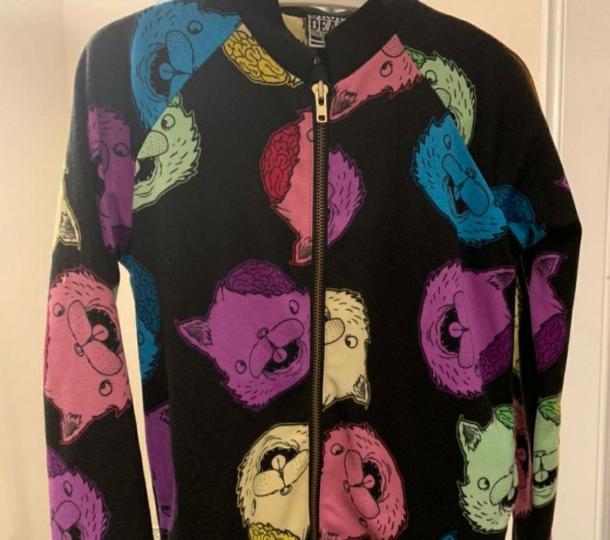 Jaqueta Corta Vento Drop Dead Kitty Brainz | Casaco Feminino Drop Dead ...