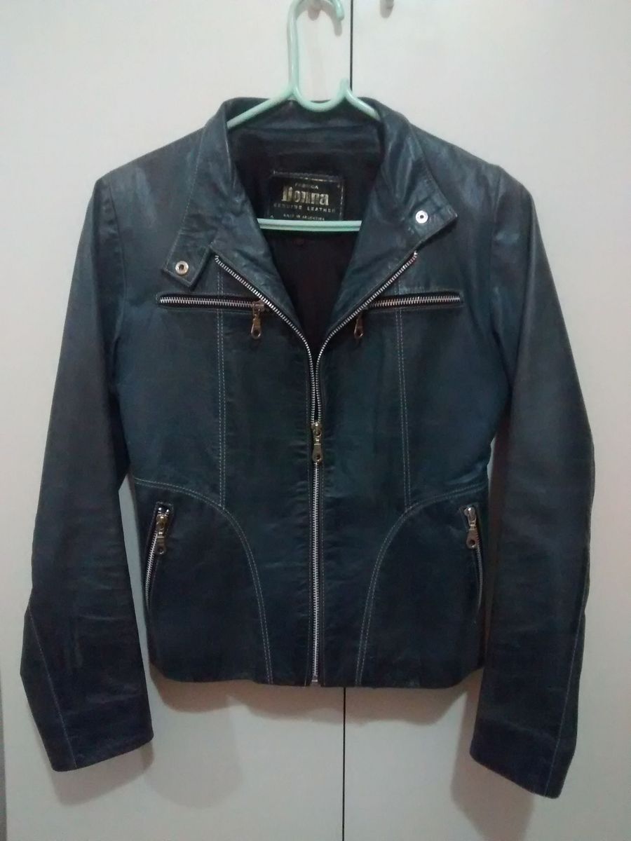 Jaqueta Couro Legítimo | Casaco Feminino Fabrica Donna Usado 15855909 ...