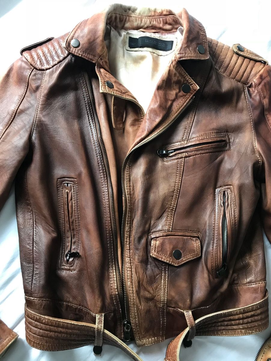 Jaqueta Couro | Casaco Feminino Zara Usado 25765385 | enjoei