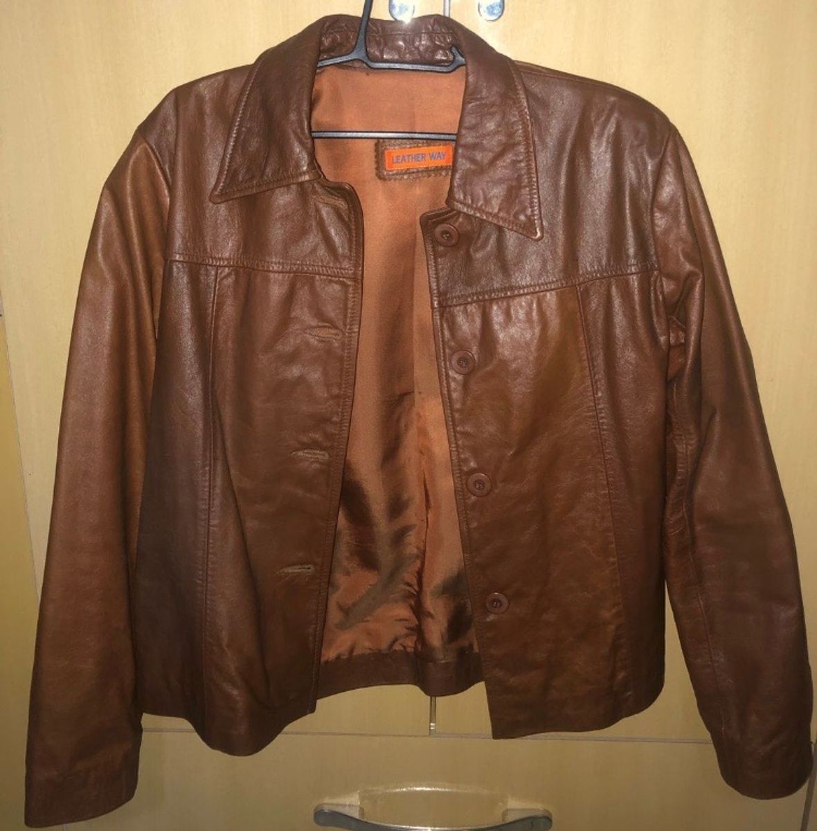 Jaqueta Couro Legítimo | Casaco Feminino Leather Way Usado 82781465 ...