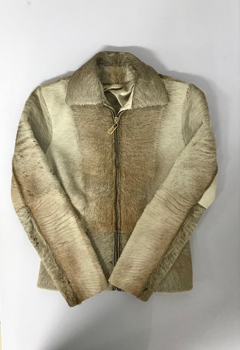 Jaqueta de Couro Legitimo Val | Casaco Feminino Val Usado 108468345 ...