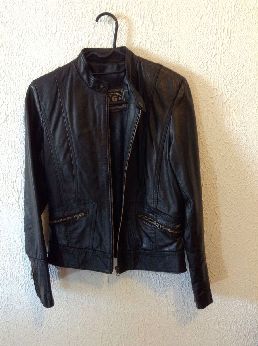 Jaqueta de Couro Legitimo | Blusa Feminina Nunca Usado 15473007 | enjoei