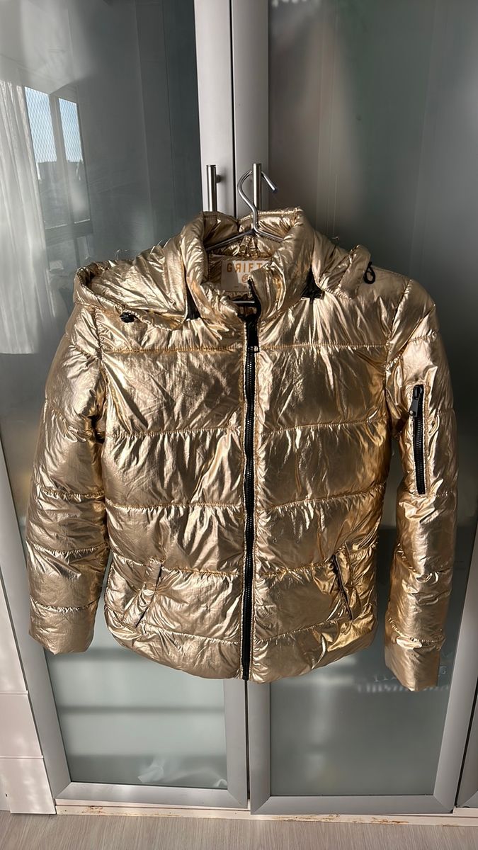 Jaqueta Dourada Inverno 2023 | Casaco Feminino Grifti Usado 85609045 ...