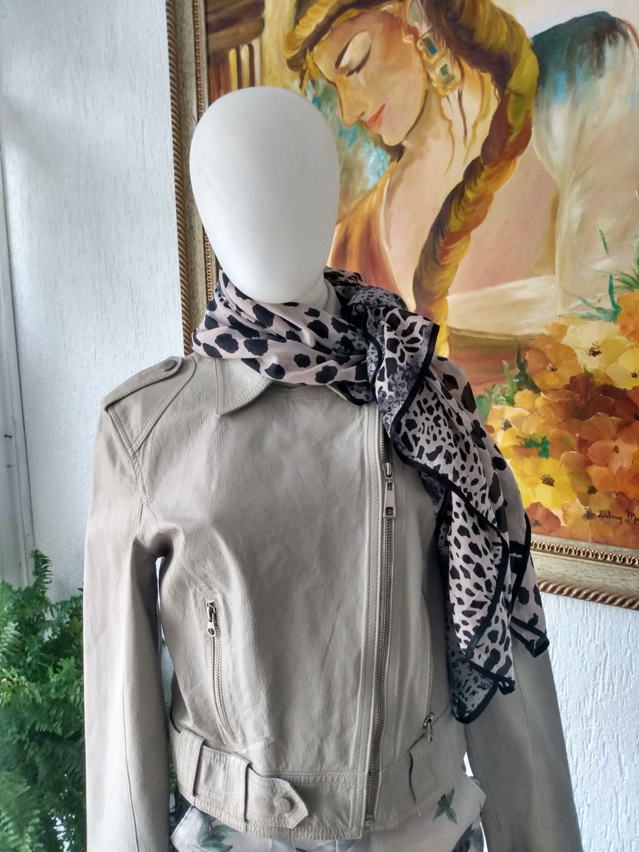 Jaqueta em Couro Legítimo Ellus | Casaco Feminino Ellus Usado 85459000 ...