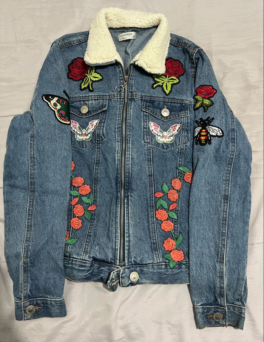 Jaqueta Inspired Gucci Customizada | Casaco Feminino Cea Usado 79841768 ...