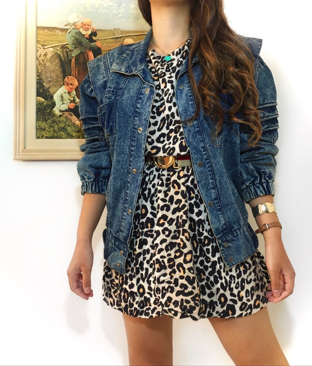 Jaqueta Jeans Anos 80 | Colete Feminino Vintage Usado 61890442 | enjoei