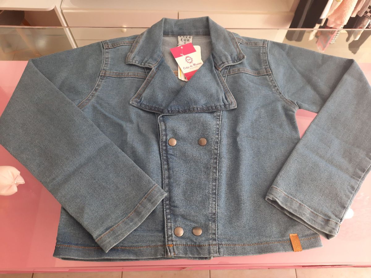 Jaqueta Jeans | Roupa Infantil para Menina Have Fun Nunca Usado ...