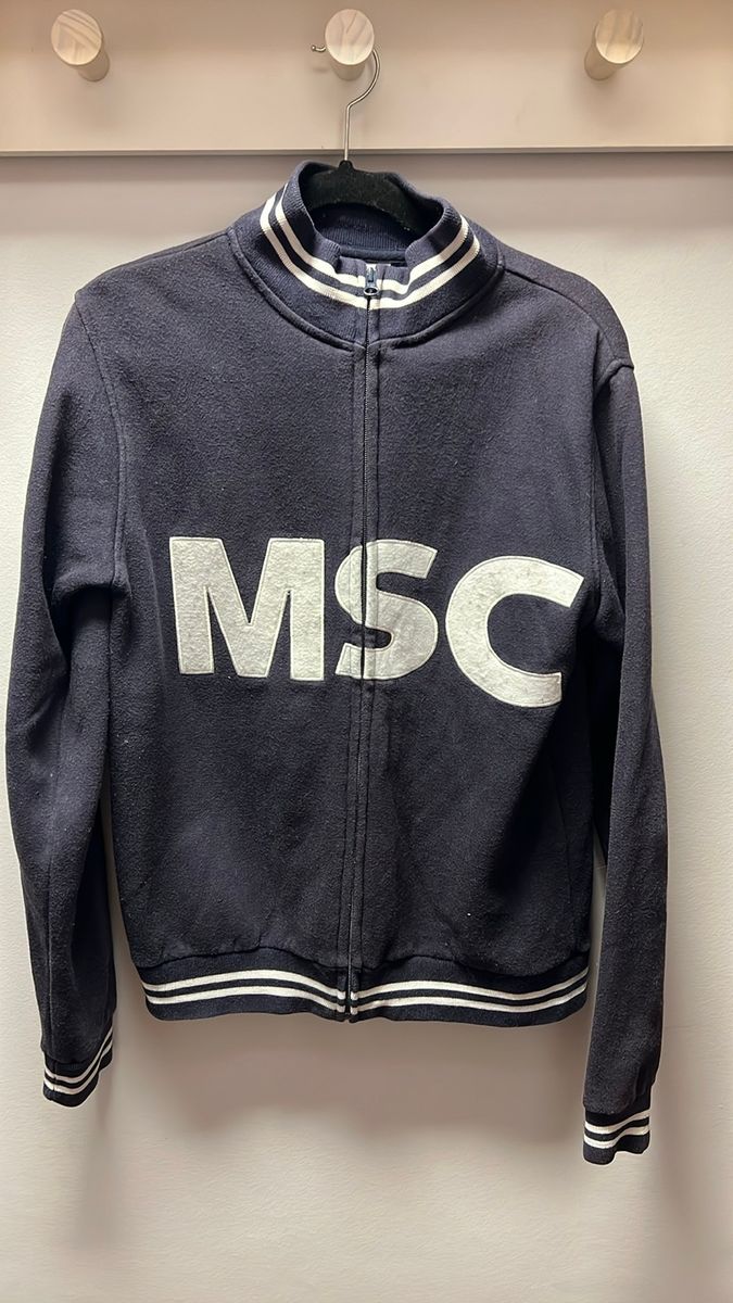 Jaqueta Msc Cruzeiros Navio Casaco Moletom Logo Tamanho P Original Azul ...