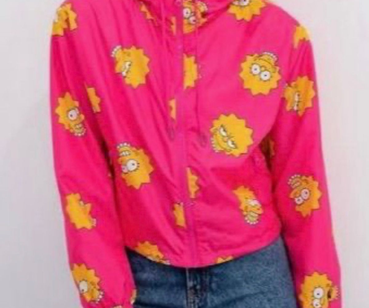 Jaqueta Personagem Lisa Simpson - Nylon | Casaco Feminino Renner Usado ...