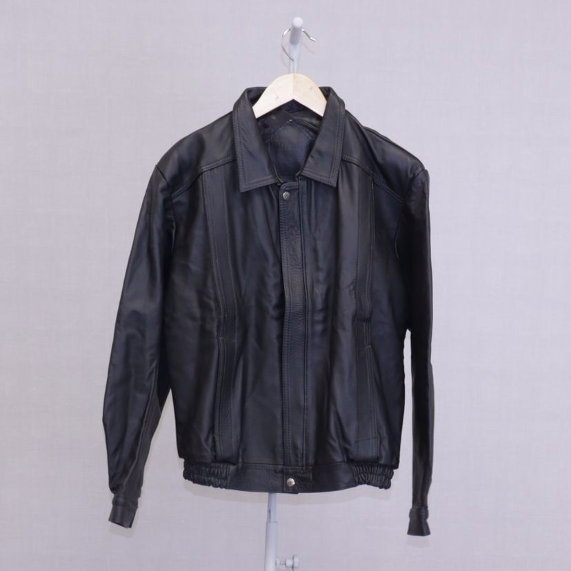 Jaqueta Preta Couro Bufalo | Casaco Masculino Bufalo Usado 84661344 ...