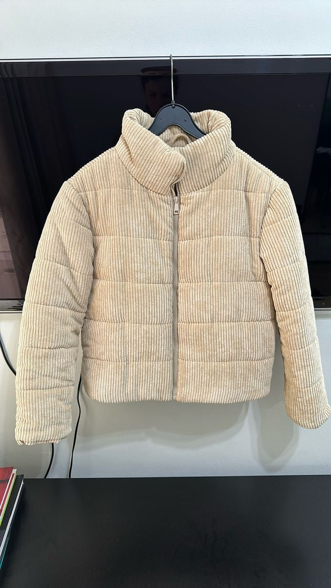 Jaqueta Puffer Veludo Nova | Casaco Feminino C&A Nunca Usado 105912301 ...