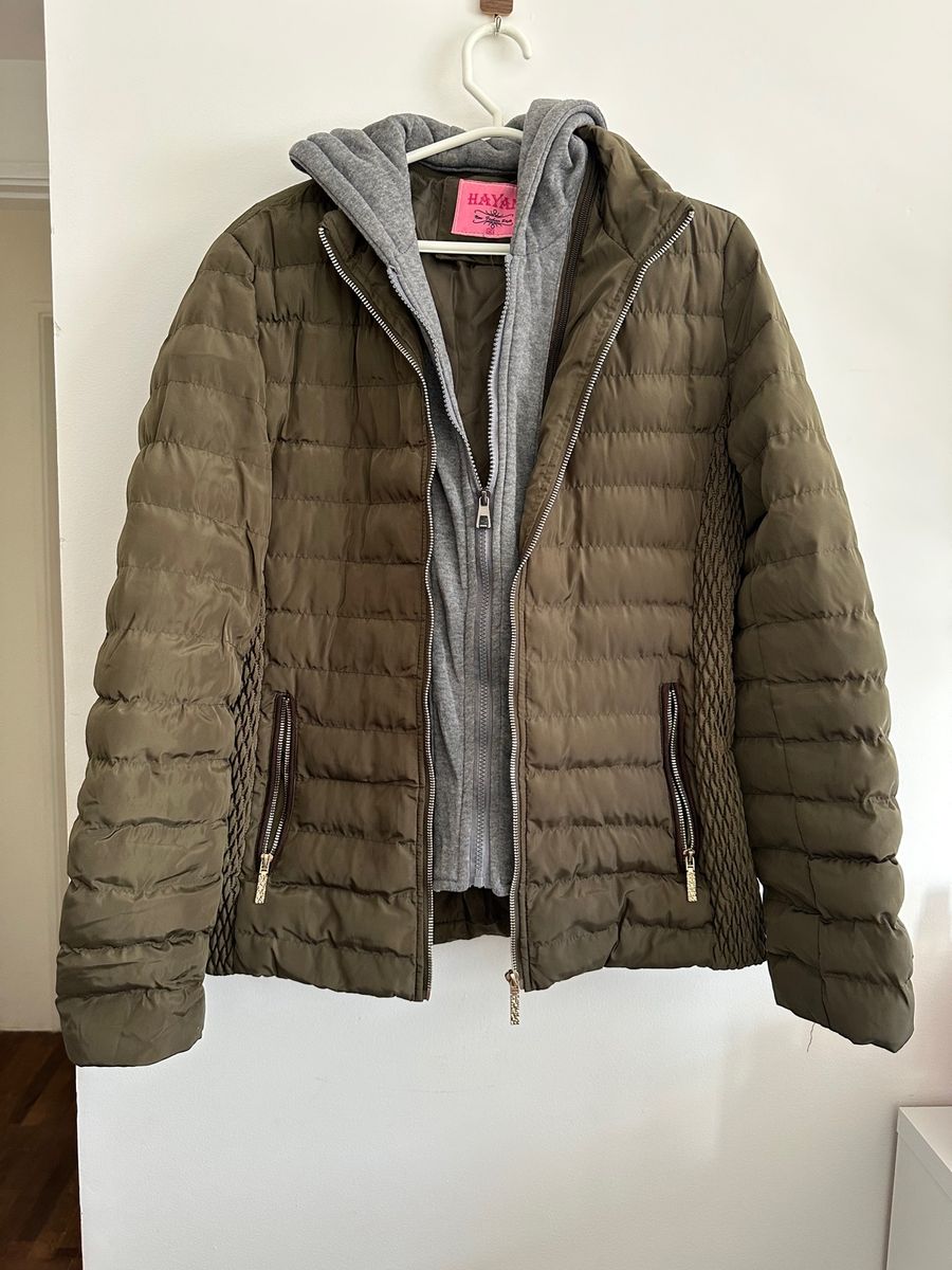 Jaqueta Puffer Verde Musgo | Blusa Feminina Hayan Usado 86805351 | enjoei