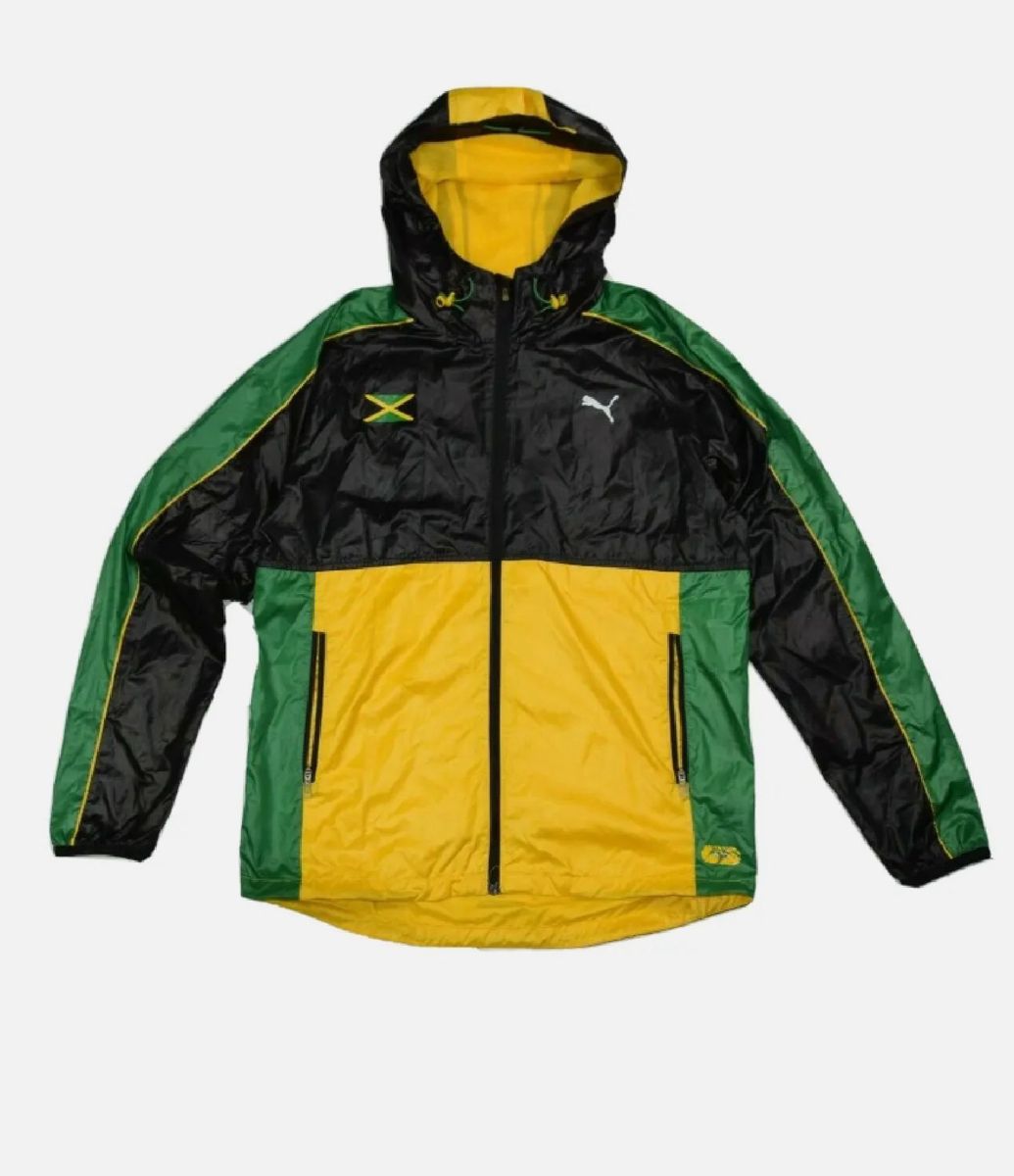 Jaqueta Puma Corta Vento G Jamaica Original Nova | Casaco Masculino ...