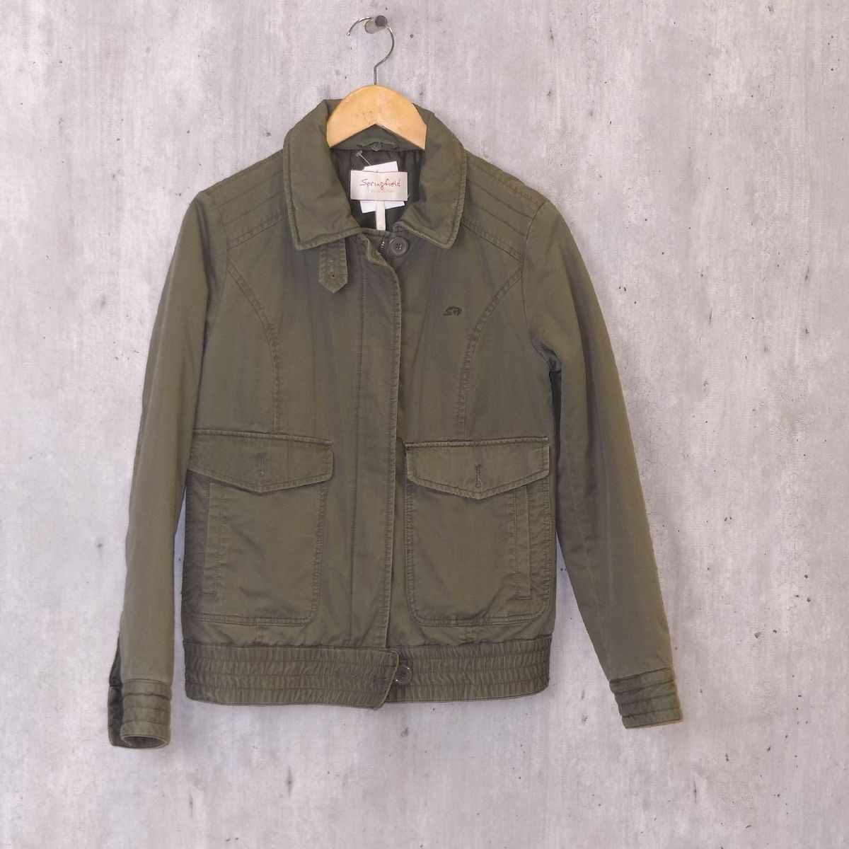Jaqueta Verde Springfield | Casaco Feminino Springfield Usado 70256486 ...
