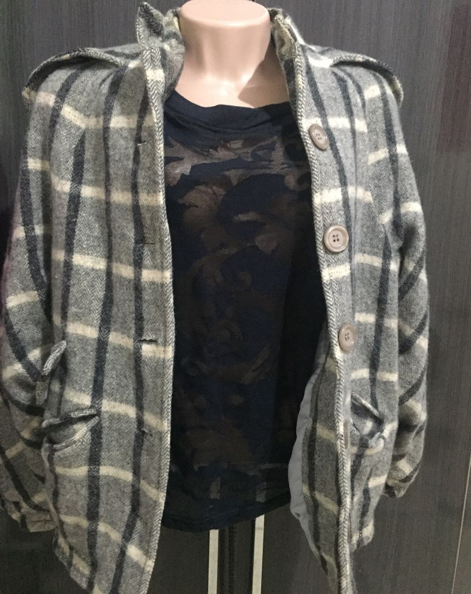 Jaqueta Xadrez | Casaco Feminino Central Park Usado 77000010 | enjoei