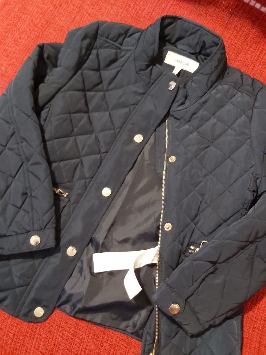 Jaqueta Zara Girl Azul Marinho | Roupa Infantil para Menina Zara Usado 77712746 | enjoei