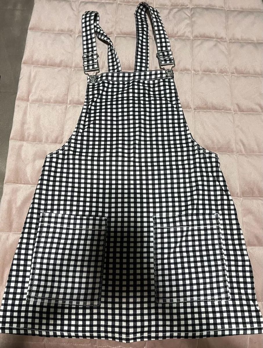 Jardineira Xadrez | Macacão Feminino Forever 21 Usado 85543126 | enjoei