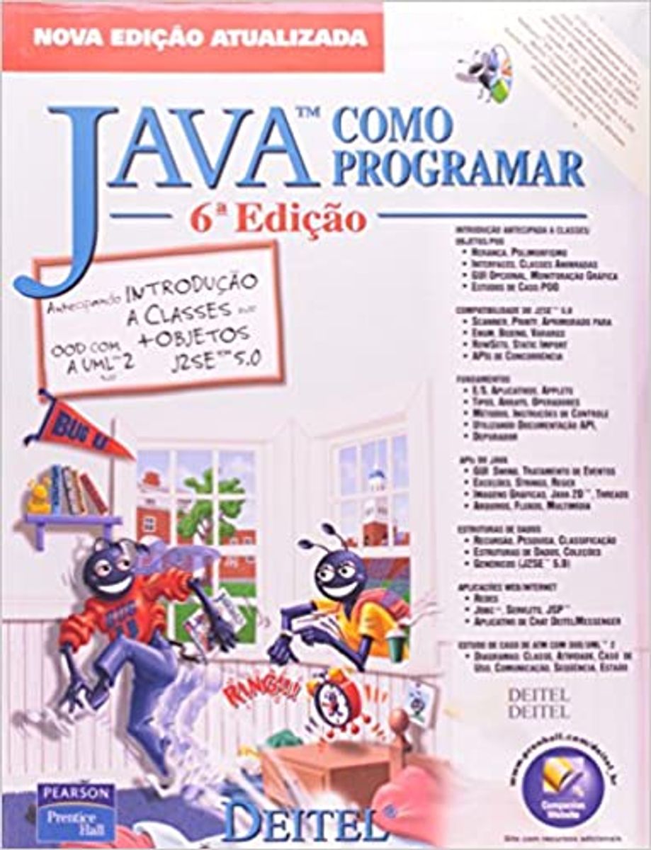 Java Como Programar 6a Edição + Cd | Livro Prentice Hall Usado 68286693 ...