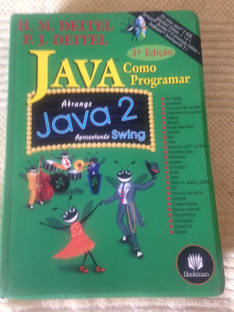 Java Como Programar Abrange Java 2 Apresentando Swing | Livro Bookman Usado 45162265 | enjoei