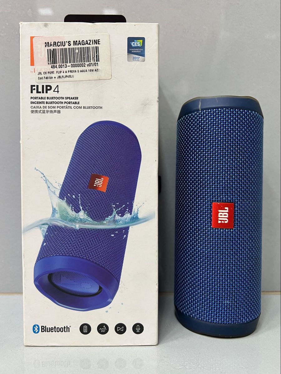 Jbl Flip 4 - Original | Item de Música Jbl Usado 87171535 | enjoei