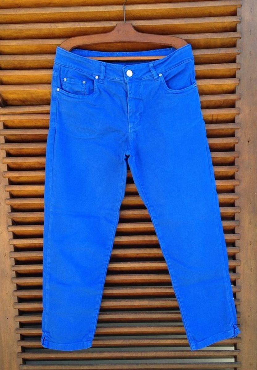Jeans Azul Lenny Niemeyer | Calça Feminina Lenny Niemeyer Usado ...