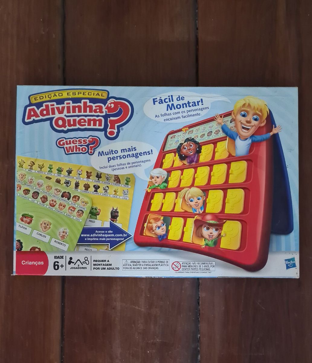 Jogo Adivinha Quem? / Guess Who? Edição Especial Hasbro | Jogo de ...
