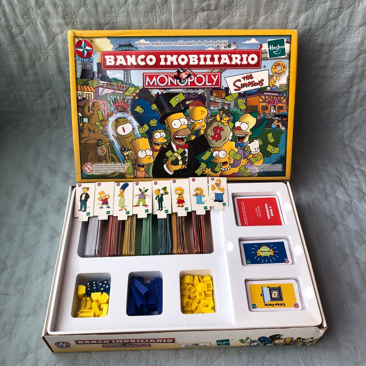 Jogo Banco Imobiliário Simpsons Estrela Completo Antigo e Raro Jogo ...