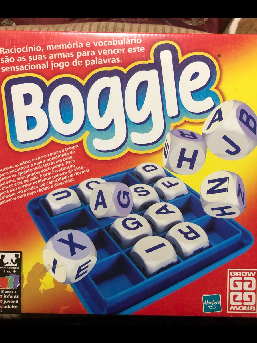 Jogo Boggle | Jogo de Tabuleiro Grow Usado 71012058 | enjoei