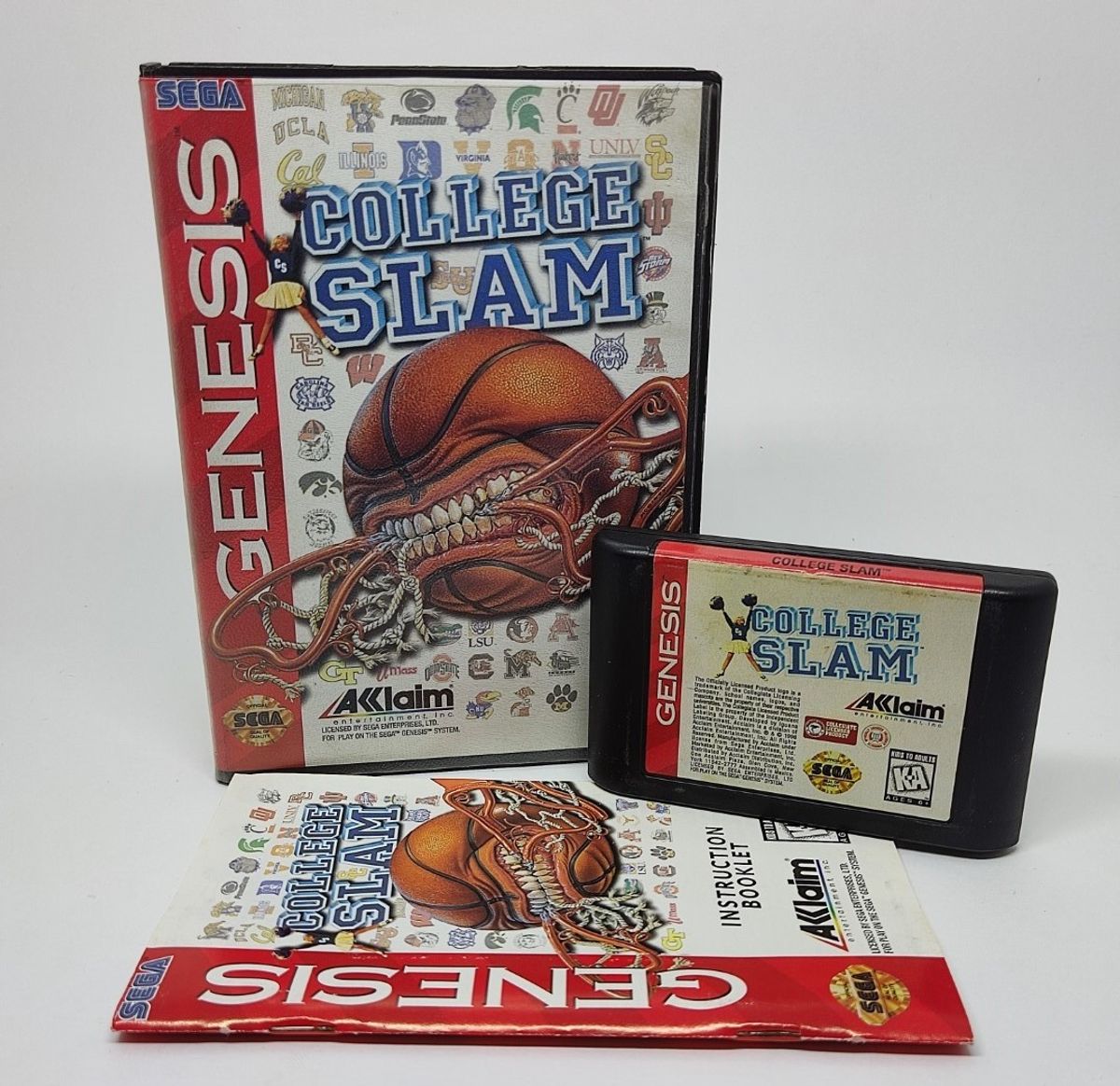 Jogo College Slam Original Mega Drive | Jogo de Videogame Sega Usado ...