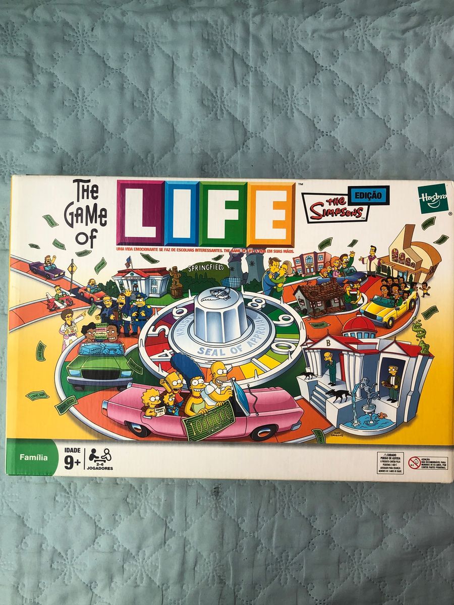 Jogo da Vida Simpsons Hasbro The Game Of Life The Simpsons Completo ...